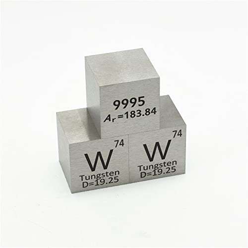 DFUF Element Cube Tungsten Cube W High Purity 3N5 99.95% Laser Marked Research Development Element Simple Substance High Temperature 1 Inch