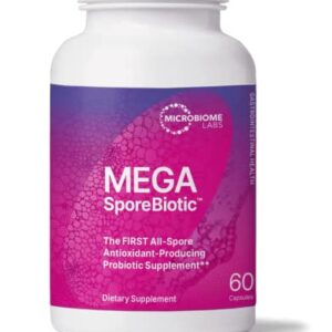 Microbiome Labs MegaSporeBiotic - Spore Based Probiotic to Support Gut Health - Proprietary Probiotic Blend Including Bacillus Coagulans + Bacillus Subtilis - Spore Probiotic for Daily Use (60 Count)