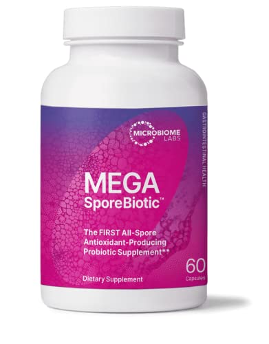 Microbiome Labs MegaSporeBiotic - Spore Based Probiotic to Support Gut Health - Proprietary Probiotic Blend Including Bacillus Coagulans + Bacillus Subtilis - Spore Probiotic for Daily Use (60 Count)