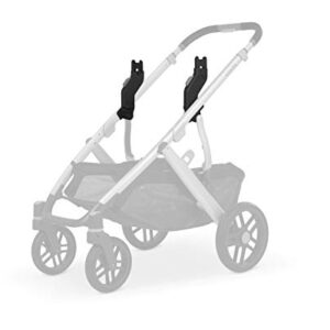 UPPAbaby Vista V2 Stroller- Greyson (Charcoal Melange/Carbon/Saddle Leather) + Upper Adapters + RumbleSeat V2- Greyson (Charcoal Melange/Carbon/Saddle Leather)