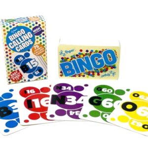 Regal Games - Standard Bingo Calling Cards - 2.5" x 3.5" - High Contrast Numbers & Letters - Durable Plastic Coating - Cardstock - 75 Count (B1 - O75)