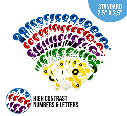 Regal Games - Standard Bingo Calling Cards - 2.5" x 3.5" - High Contrast Numbers & Letters - Durable Plastic Coating - Cardstock - 75 Count (B1 - O75)