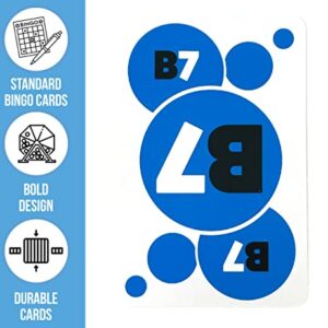 Regal Games - Standard Bingo Calling Cards - 2.5" x 3.5" - High Contrast Numbers & Letters - Durable Plastic Coating - Cardstock - 75 Count (B1 - O75)