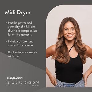 BaBylissPRO Studio Design Series Midi Hair Dryer