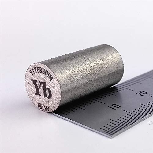 Ytterbium Metal Rod 99.99% 10diameter x20mm Length 11.0grams Element Yb Specimen