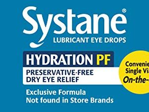 ALCON Systane Hydration Preservative-Free Lubricant Eye Drops, Transparent, 0.6 Fl Oz, 30 Count