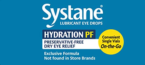 ALCON Systane Hydration Preservative-Free Lubricant Eye Drops, Transparent, 0.6 Fl Oz, 30 Count