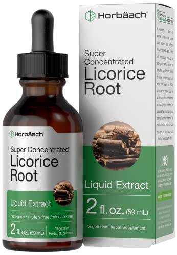 Licorice Root Extract | 2 oz | Alcohol Free | Vegetarian, Non-GMO, Gluten Free Liquid Tincture | by Horbaach