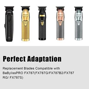 FX707B2 DLC Replacement Blades Compatible with BaBylissPRO Hair Trimmers FX787 and LoPROFX Trimmers FX726,2 Pack