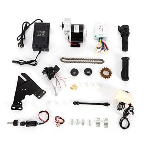 zawayine 24v 350w electric bicycle conversion kit powerful e bike rear wheel motor hub, 3300 rpm bike conversion kit, electric bike kits for 22-28 inchs regular bicycles