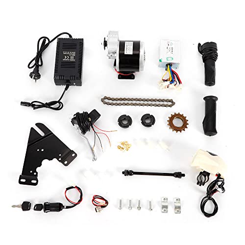 ZAWAYINE 24V 350W Electric Bicycle Conversion Kit Powerful E Bike Rear Wheel Motor Hub, 3300 RPM Bike Conversion Kit, Electric Bike Kits for 22-28 Inchs Regular Bicycles