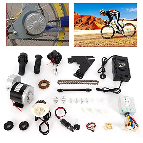 ZAWAYINE 24V 350W Electric Bicycle Conversion Kit Powerful E Bike Rear Wheel Motor Hub, 3300 RPM Bike Conversion Kit, Electric Bike Kits for 22-28 Inchs Regular Bicycles