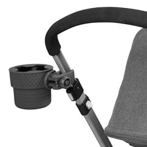 skip hop universal stroller cup holder, stroll & connect, grey