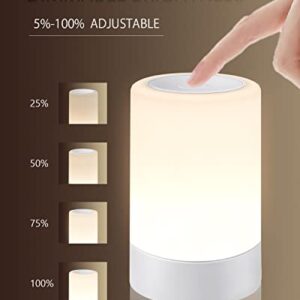 G Keni Nursery Night Light for Babies, LED Bedside Touch Sensor Lamp for Kids Breastfeeding and Sleep Aid, USB Rechargeable Nursing Lamp Dimmable Warm Night Light, Soft Eye Caring