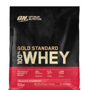 Optimum Nutrition Gold Standard 100% Whey Delicious Strawberry - 10 lbs