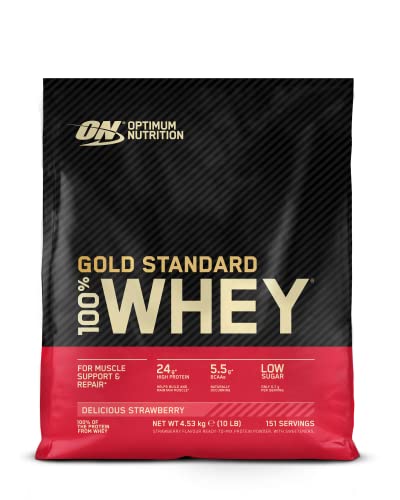 Optimum Nutrition Gold Standard 100% Whey Delicious Strawberry - 10 lbs