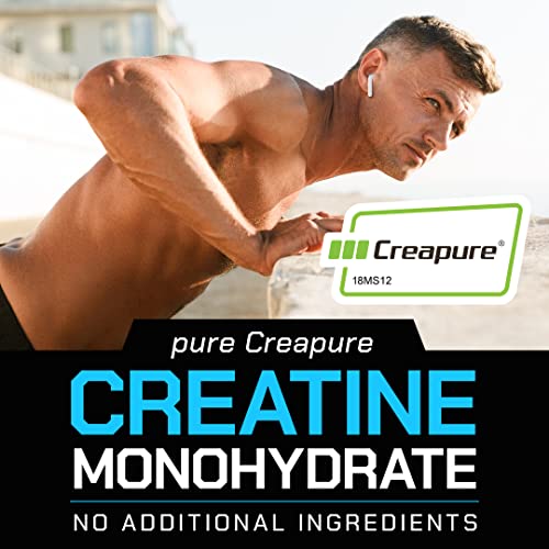 Muscle Feast Creapure Creatine Monohydrate Powder, Vegan Keto Friendly Gluten-Free Easy to Mix, Mass Gainer, Muscle Recovery Supplement and Best Creatine for Muscle Growth, Unflavored, 300g