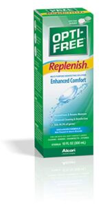 opti-free replenish multi-purpose disinfecting solution with lens case, lemon 10 fl oz