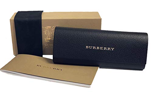 BURBERRY BE4251Q 3001T3 53M Black/Polarized Grey Gradient Round Sunglasses For Women+ BUNDLE with Designer iWear Eyewear Care Kit