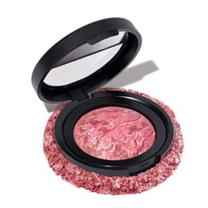 laura geller new york baked blush-n-brighten marbleized blush- tropic hues creamy lightweight satin finish