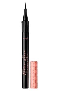 benefit, cosmetics roller liner matte liquid eyeliner in black 0.03 fl oz