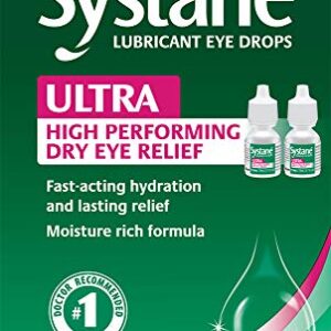 Systane Ultra Lubricant Eye Drops, Artificial Tears for Dry Eye, Twin Pack, 10-mL Each