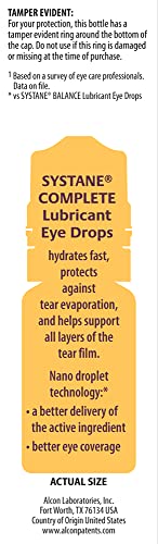 Systane COMPLETE PF Multi-Dose Preservative Free Dry Eye Drops 20ml(Pack of 2 – 10mL bottles)