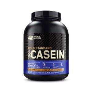 optimum nutrition casein powder, chocolate peanut butter, 4 pound