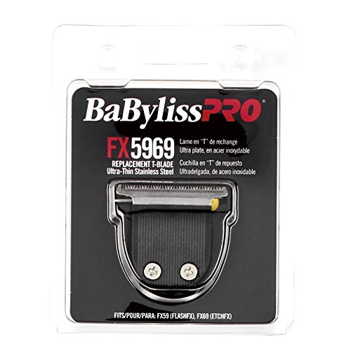 BaBylissPRO Barberology FX5969 Stainless Steel Deep Tooth Replacement T-Blade