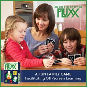 Looney Labs Chemistry Fluxx Card Game - Science Games Card Games for Kids Adult Games Family Games School Games with Elements Atom Molecules Periodic Table 2-6 Player Board Games for Ages 8 and Up