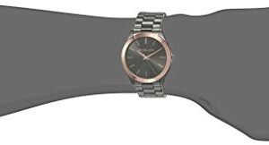 Michael Kors Men's Analog-Quartz Watch with Stainless-Steel Strap, Grey, 22 (Model: MK8576)