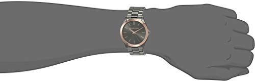 Michael Kors Men's Analog-Quartz Watch with Stainless-Steel Strap, Grey, 22 (Model: MK8576)