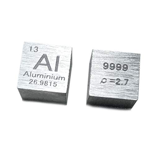 Lingxuinfo High Purity 4N Aluminum Cube Pure Al Block 10mm 99.9% Pure for Element Collection Lab Experiment Material Hobbies