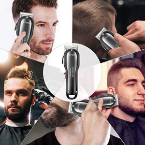 Cordless Hair Clippers Haircut Machine Trimmer Kit Set for Men Professional Barber Supplies Hair Cutting Kit Barber Accessories Hair Clipper Maquina De Cortar Cabello