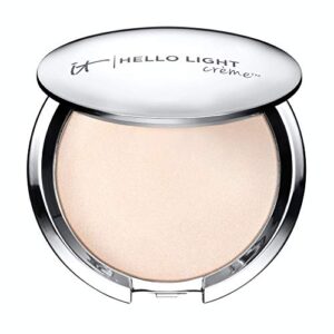 it cosmetics hello light creme luminizer – anti-aging highlighter – brightens, hydrates & awakens skin – with silk, hydrolyzed collagen, peptides & antioxidants – 0.23 oz