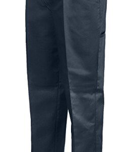 Benefit Wear Mens Full Elastic Waist 5-Pocket Pants with Mock Fly (S, Navy)