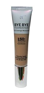 it cosmetics bye bye foundation full coverage moisturizer with spf 50+: medium – 1 oz-30 ml