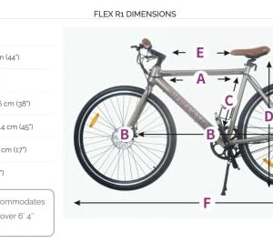 Freeweel Electric Bike Adults, 26' Ebike 250W Samsung Motor 36V 15Ah City Urban Commuter E-Bike 19.8MPH Up to 50-80km Per Charge Built in LCD with Cell Phone Charger