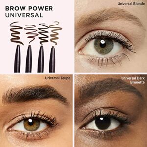 IT Cosmetics Brow Power Eyebrow Pencil, Universal Taupe - Long-Lasting, Budge-Proof Formula - With Biotin - For Light to Medium Brown & Gray Hair Colors - 0.005 oz