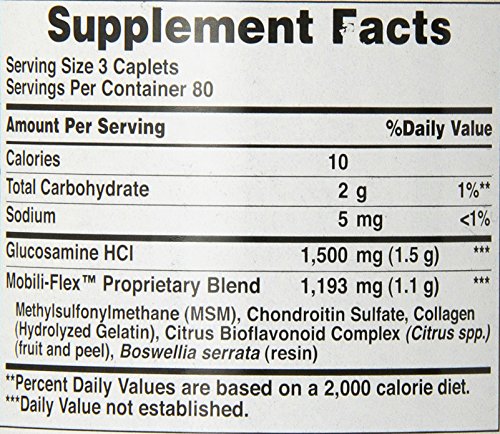 Puritan's Pride Glucosamine, Chondroitin & MSM -3 Per Day Formula