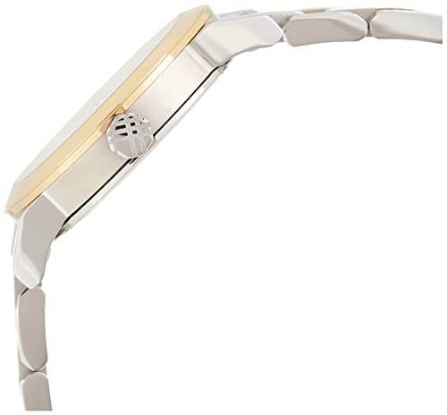 Burberry Silver Dial Two-tone Silver and Gold-tone Bracelet Ladies Watch BU9115