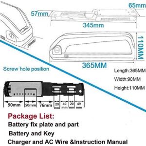 Unit Pack Power Ebike Battery - 48V Electric Bike Battery for 1000W/750W / 500W Motor Bicycle - Lithium Battery Pack - Ebik e Conversion Kit Battery - Cruiser Battery (48V 13AH UPP)