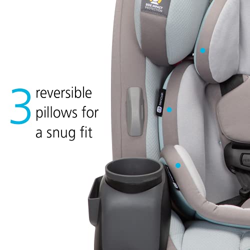 Safety 1st Grow and Go Comfort Cool All-in-One Convertible Car Seat, Rear-facing 5-50 lbs, Forward-facing 22-65 lbs, and Belt-positioning booster 40-100 lbs , Niagara Mist