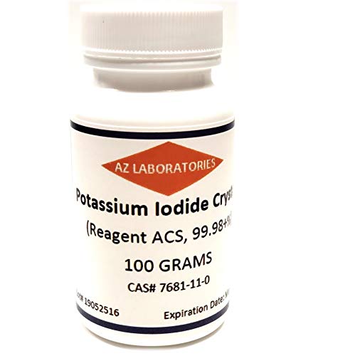 Potassium Iodide - 100% Pure USP Crystals - 31% K / 69% I, 100 grams (3.52 oz)