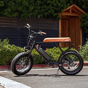 Fat Tire Electric Bike, 500W Brushless Motor, 48V/13Ah Removable Lithium-Ion Battery, Shimano 6-Speed E-Bike, 40 Miles Range, 4'' Wide Tires, Mini Swell Electric Bike for Adults