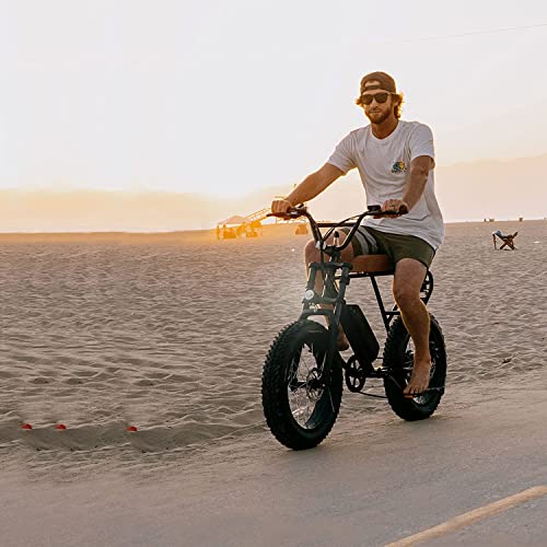 Fat Tire Electric Bike, 500W Brushless Motor, 48V/13Ah Removable Lithium-Ion Battery, Shimano 6-Speed E-Bike, 40 Miles Range, 4'' Wide Tires, Mini Swell Electric Bike for Adults