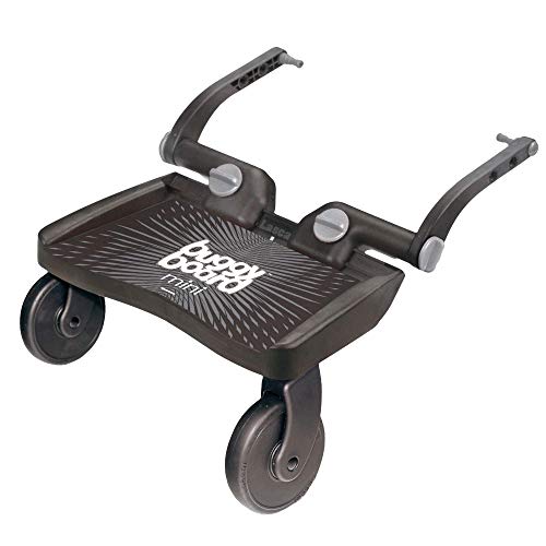 Lascal BuggyBoard Mini Universal Stroller Board, Black, Fits 90% of Strollers Including UPPAbaby, Baby Jogger, Bugaboo, No Need for a Double Stroller for Infant and Toddler, Max Weight 66 lbs.