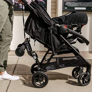 Lascal BuggyBoard Mini Universal Stroller Board, Black, Fits 90% of Strollers Including UPPAbaby, Baby Jogger, Bugaboo, No Need for a Double Stroller for Infant and Toddler, Max Weight 66 lbs.