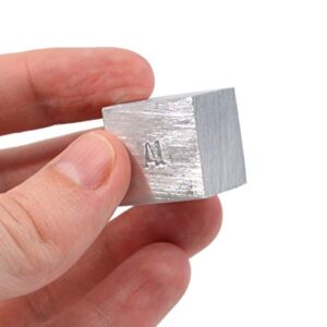 Density Cube, Aluminum (Al) with Element Stamp - 0.8 Inch (20mm) Sides - for Density Investigation, Specific Gravity & Specific Heat Activities - Eisco Labs