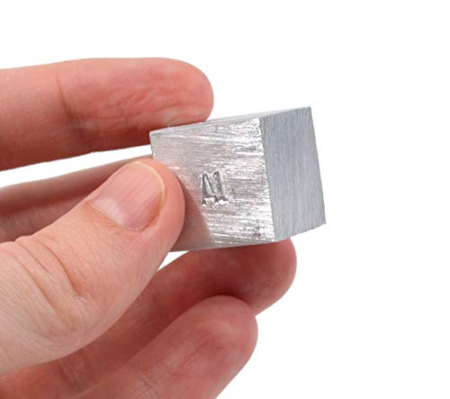 Density Cube, Aluminum (Al) with Element Stamp - 0.8 Inch (20mm) Sides - for Density Investigation, Specific Gravity & Specific Heat Activities - Eisco Labs